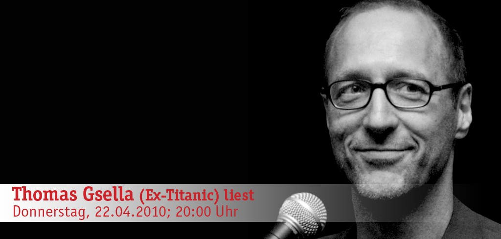 Thomas Gsella (Ex-Titanic) liest - Club Manufaktur e.V. aus Schorndorf